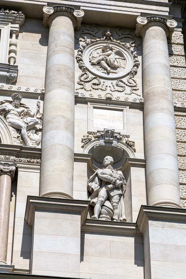 Facades of Historical Buildings Austria, Vienna Stock Image - Image of ...