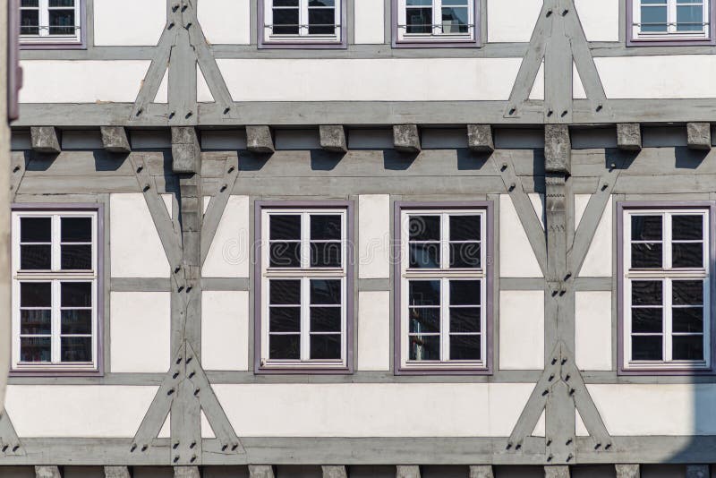 Facades of Historical Framework Buildings Stock Photo - Image of ...