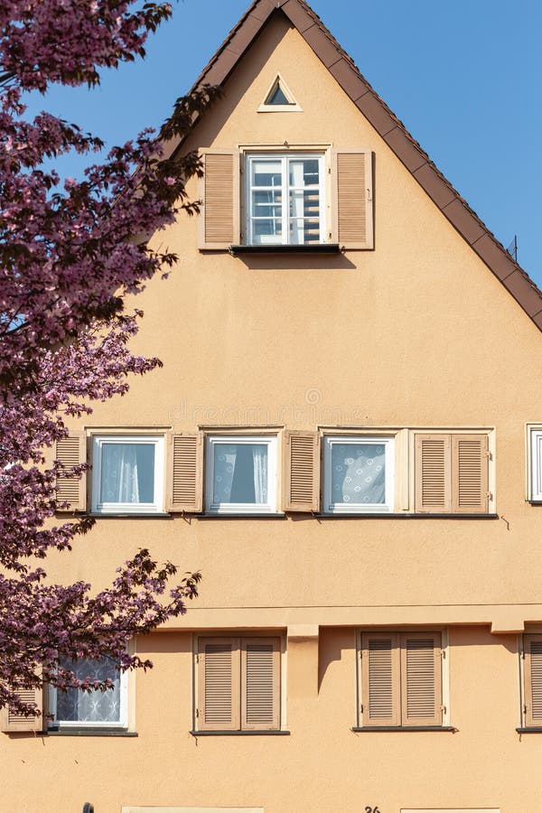 Facades of Historical Framework Buildings Stock Photo - Image of ...