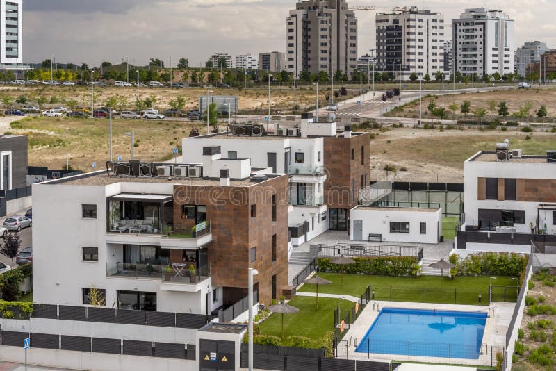 Facades of Low-rise Residential Buildings Stock Photo - Image of spezia ...