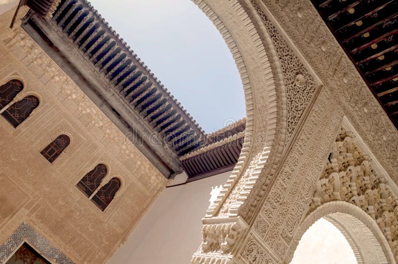 Facades of the Nasrid Alhambra Stock Photo - Image of next, travel ...