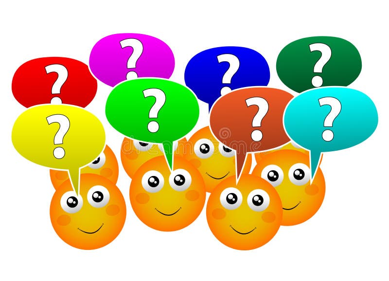 Gruppo Di Persone Che Fanno Le Domande Fotografia Stock - Immagine di ...