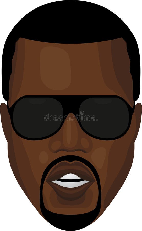 Face stock vector. Illustration of face, kanye, rapper - 28769020