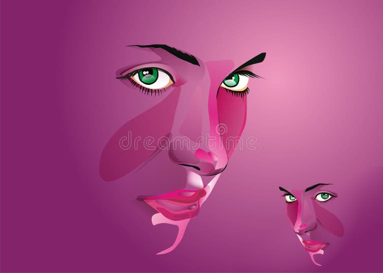 Violet Face Stock Illustrations – 11,051 Violet Face Stock ...