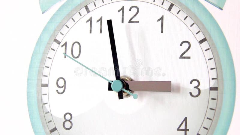 Analog Clock Spinning Animation. Stock Video - Video of object, time ...