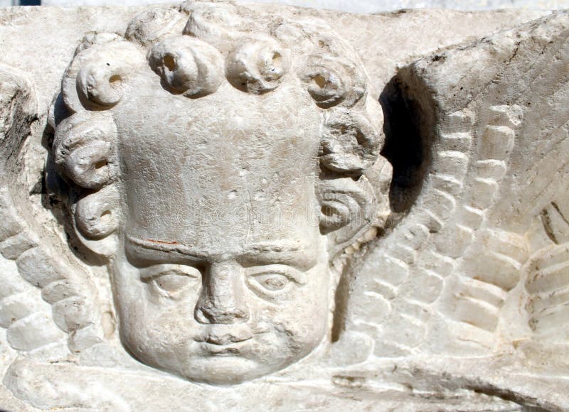 Face of an angel statue stock image. Image of statue - 89381523
