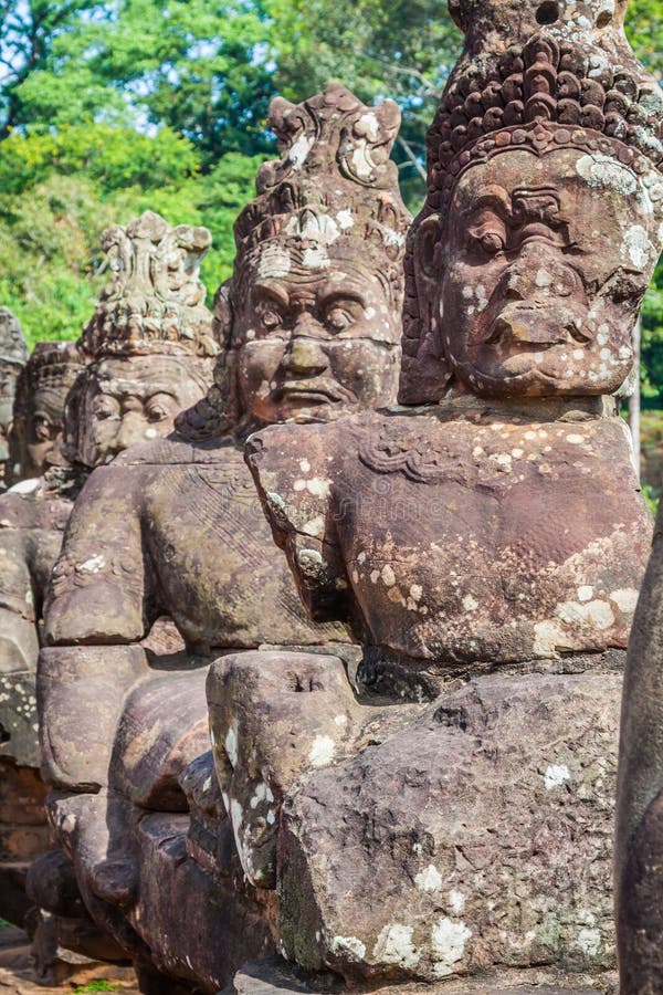 Face. Angkor Wat/ Angkor Thom Stock Photo - Image of archeology ...