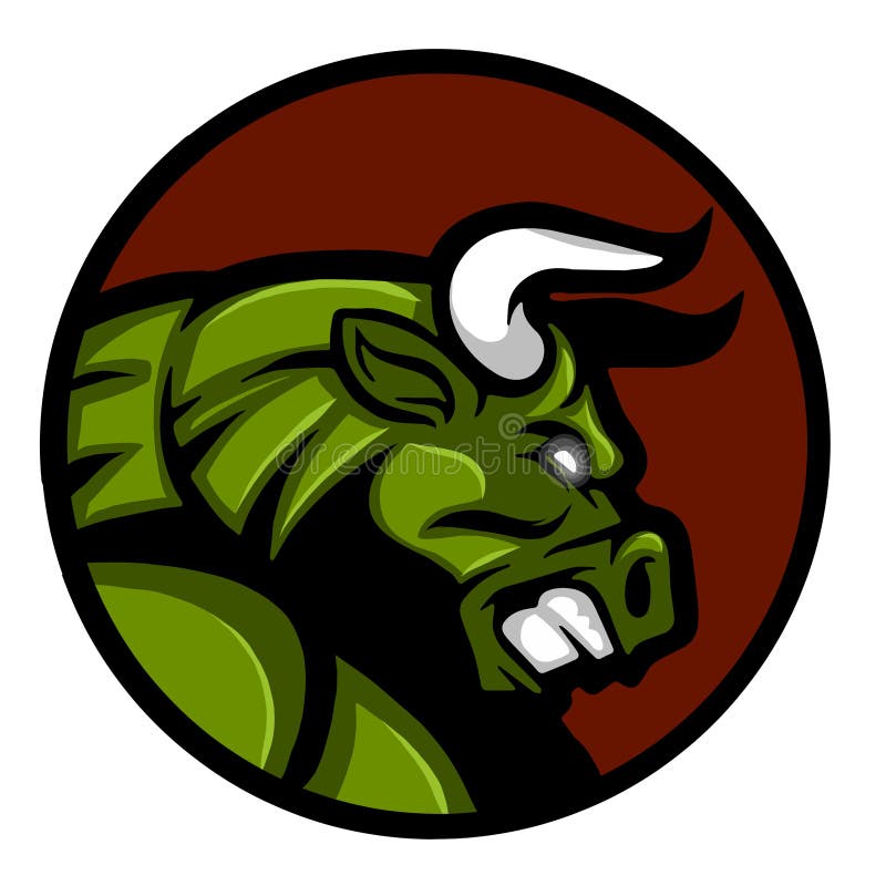 Angry Bull, Logo, Symbol American Flag Vector Stock Vector ...