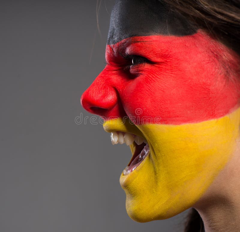 Face art. Flags. stock image. Image of profile, national - 47511219