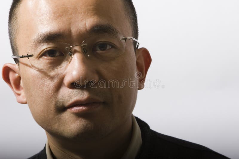 Face of asian man stock photo. Image of china, indoor - 8162964