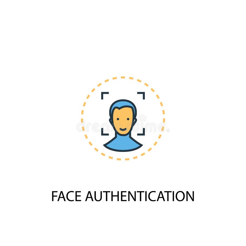 Face Authentication Icon From Authentication Collection Simple Line