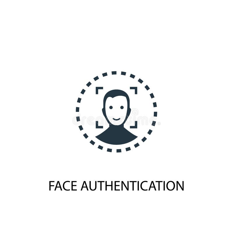 Face Authentication Icon. Simple Element Stock Vector - Illustration of ... Face Authentication Icon. Simple Element Stock Vector - Illustration of ...