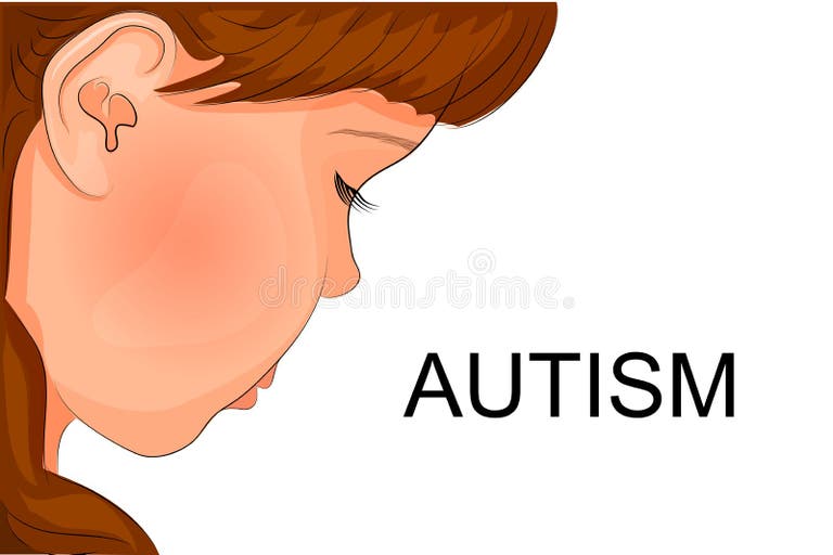 The Face of an Autistic Child Stock Vector - Illustration of autism ...
