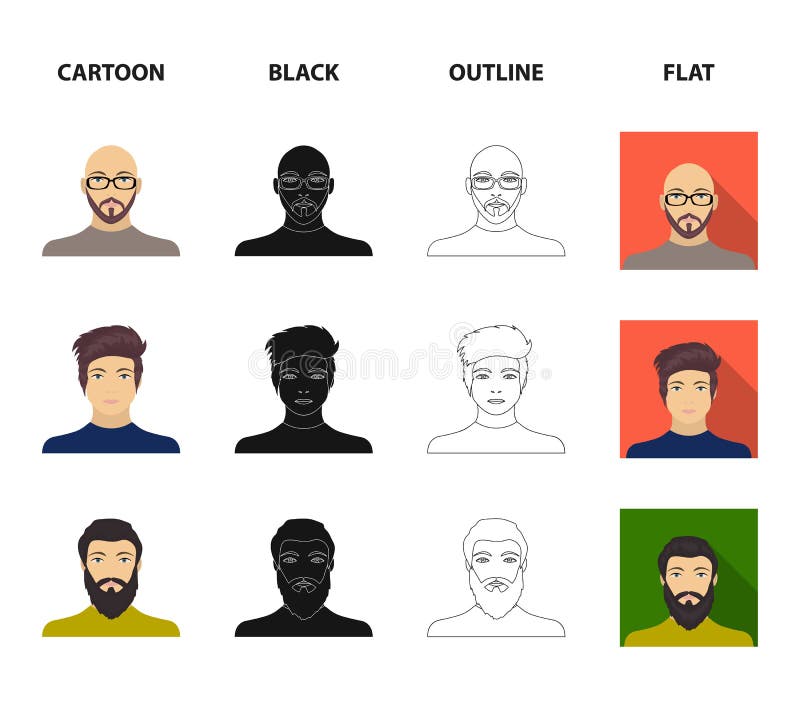 The Face Of A Bald Man With Glasses And A Beard A Bearded Man The
