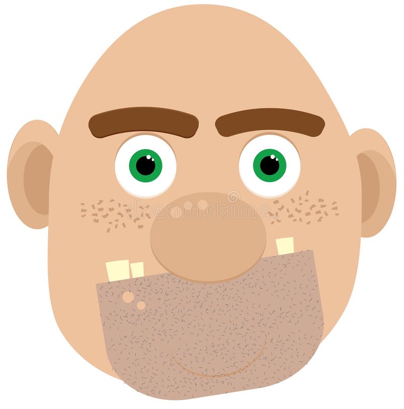 Face Bald Ogre Stock Illustrations – 6 Face Bald Ogre Stock ...