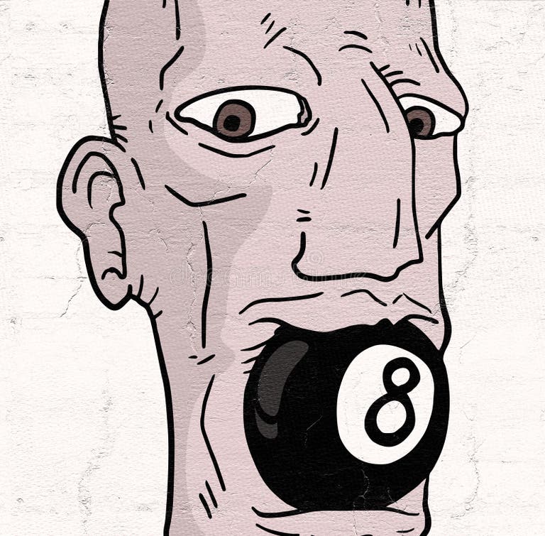 Eight Ball Face Stock Illustrations – 300 Eight Ball Face Stock ...