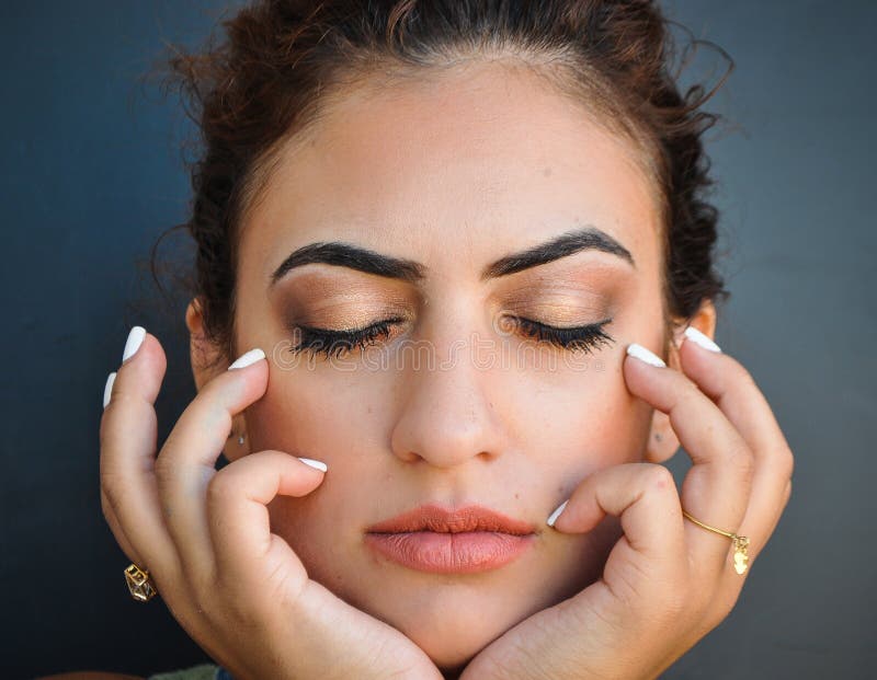 Face of a beautiful woman stock photo. Image of caucasian - 58988886