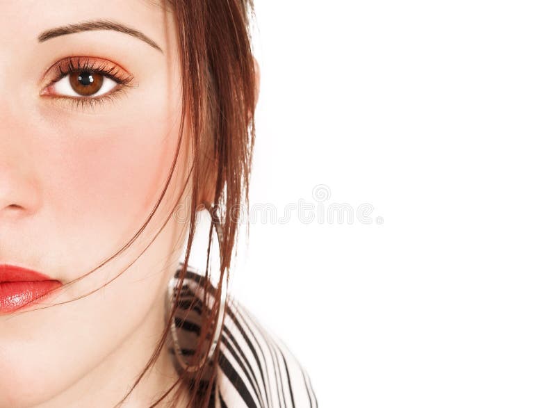 Woman with Expressionless Face Stock Photo - Image of serious, deadpan ...