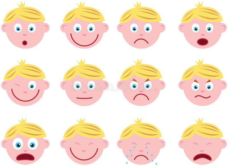 Face of boy stock vector. Illustration of greedy, behavior - 19318831