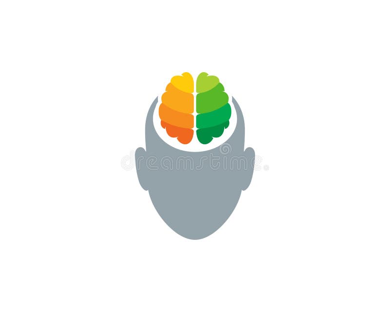 Face Brain Logo Icon Design Stock Vector - Illustration of abstract ...