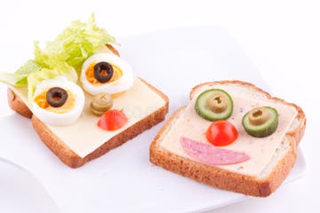 Face on bread stock photo. Image of party, white, lifestyle - 28895574