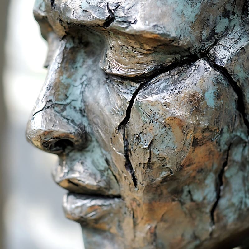 Face with a Broken Nose and a Missing Eye Stock Photo - Image of ...