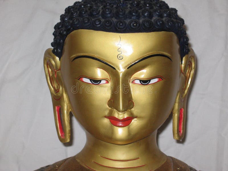 The face of the Buddha stock image. Image of clarity - 338444405
