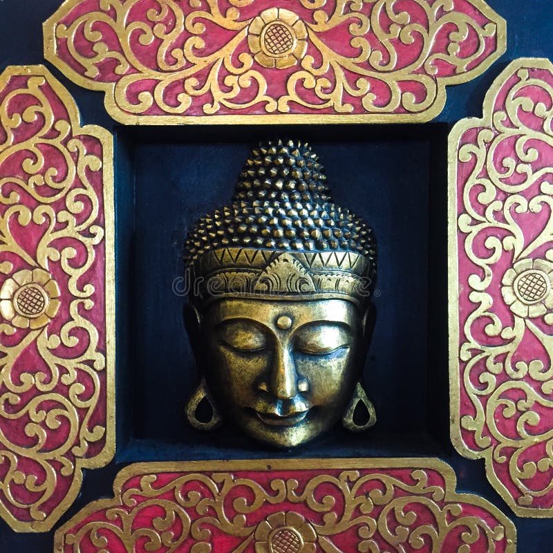 Face of Budha stock photo. Image of calm, asia, enlightenment - 128247174