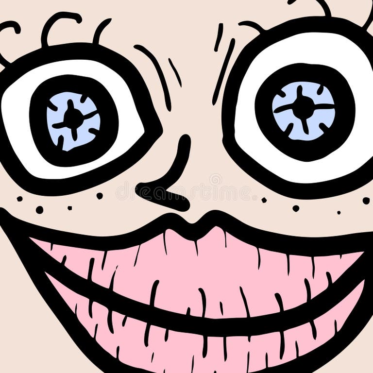 Face cartoon stock vector. Illustration of lips, exaggeration - 27310899