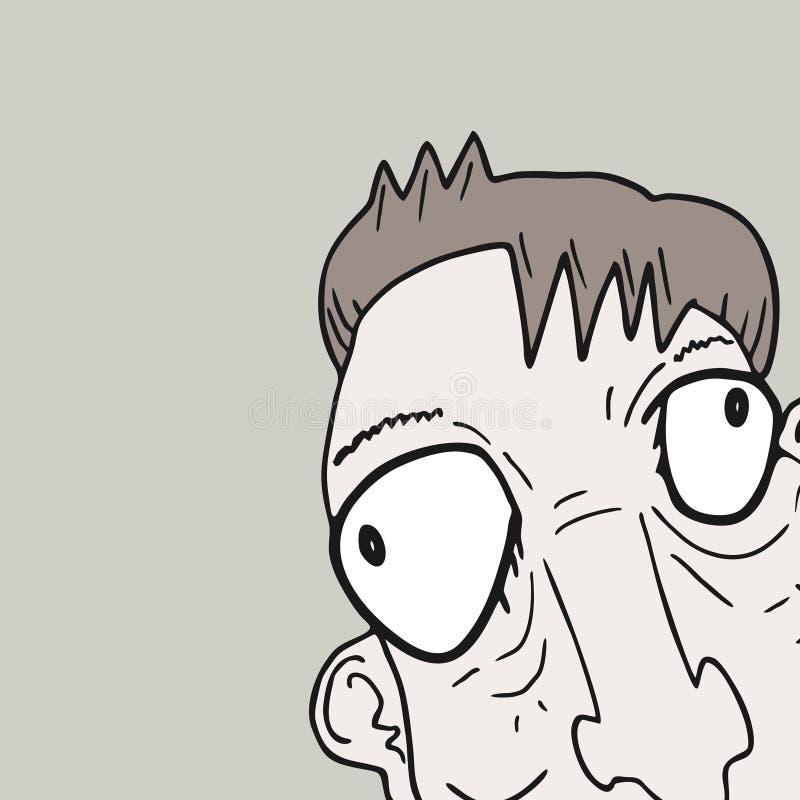 Serious cartoon stock vector. Illustration of original - 28312494