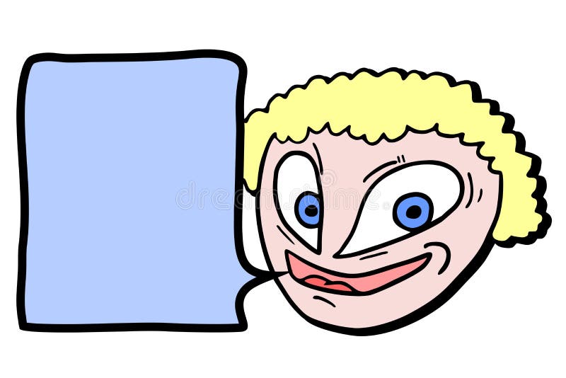 Face cartoon stock vector. Illustration of talk, happy - 29372032