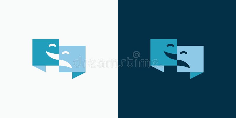 Face Chat Bubble Vector Logo Design Stock Vector - Illustration of ...