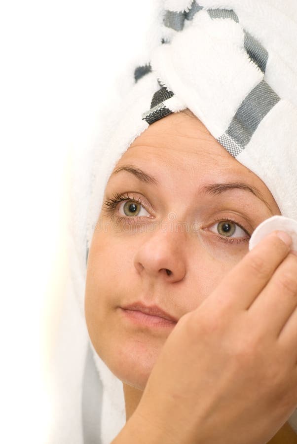Face cleaning stock photo. Image of portrait, washing - 6451802