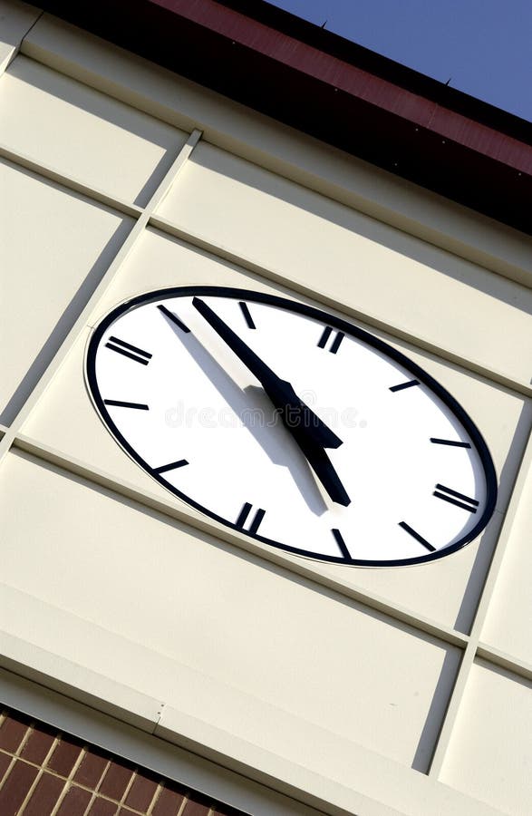 Face of a Clock on a Building Stock Photo - Image of still, face: 24537464