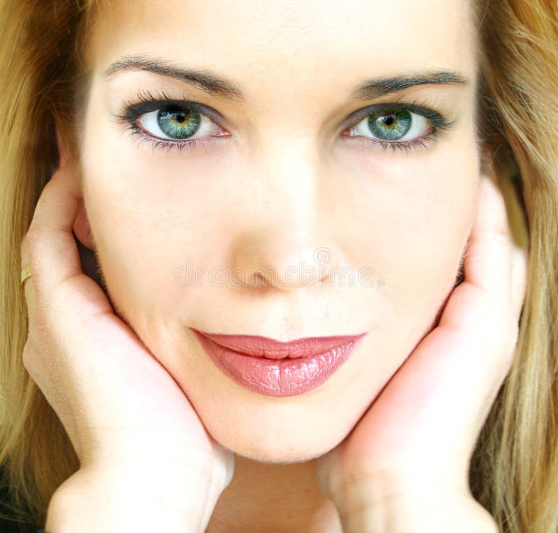 Face close-up stock photo. Image of girl, casual, health - 67682