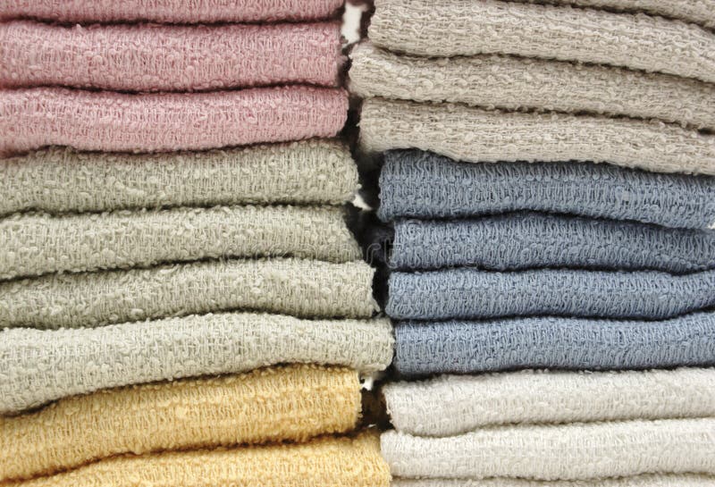Face Cloths Stacked stock photo. Image of cloth, fold - 1117526