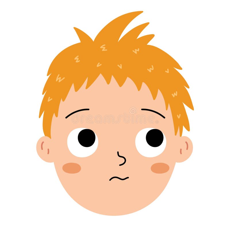 Confused Little Boy Portrait Stock Image - Image of little, expressions ...