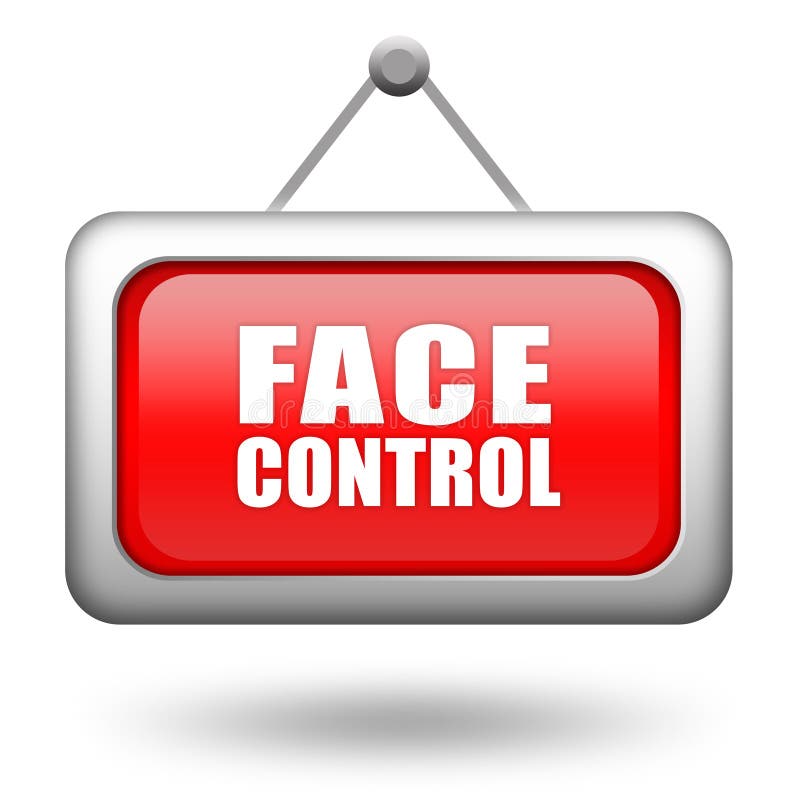 Face control stamp stock illustration. Illustration of club - 21496345