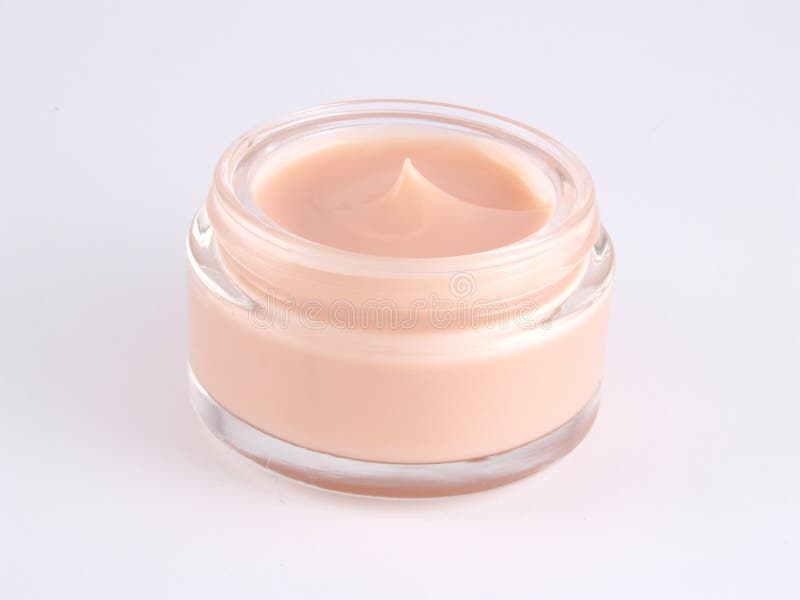Face cream in a jar stock image. Image of aromatherapy - 12840459