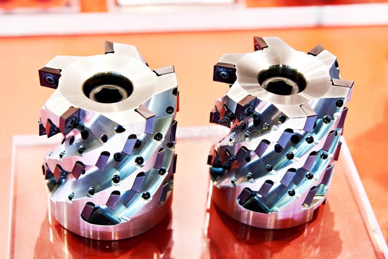 Mills and Cutters for Milling Machines Stock Photo - Image of metal ...