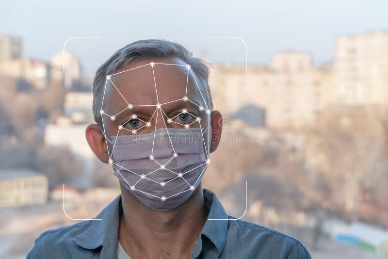 Face Detection. Facial Recognition System Concept Stock Photo - Image ...