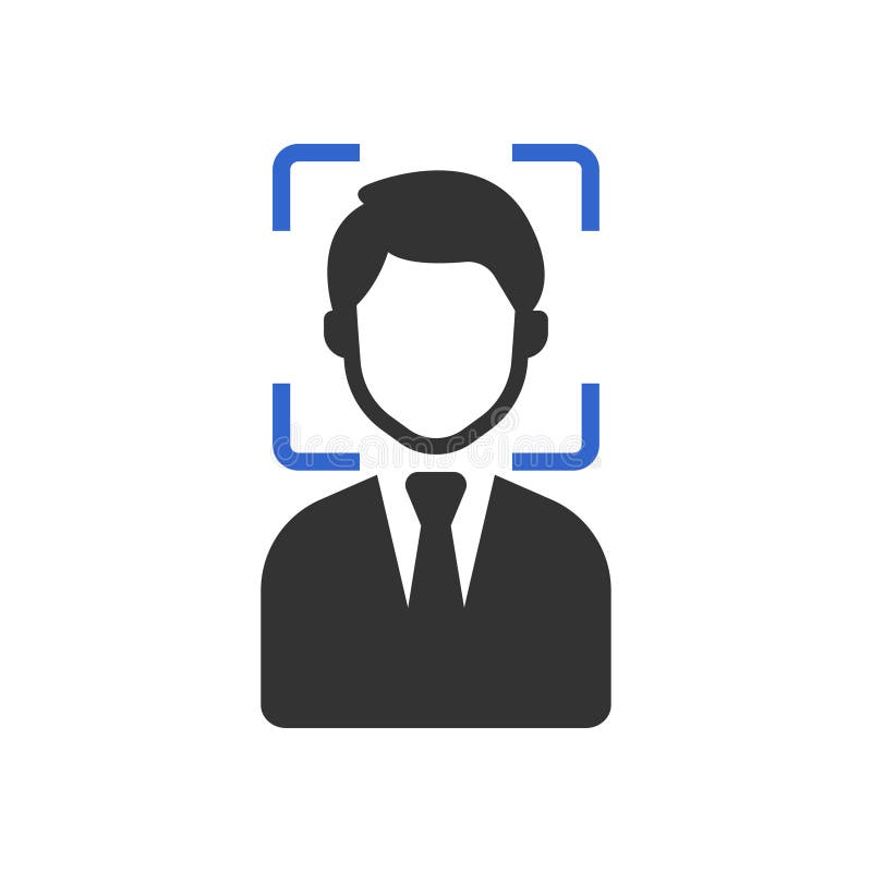 Face detection icon design stock vector. Illustration of phone - 222784096