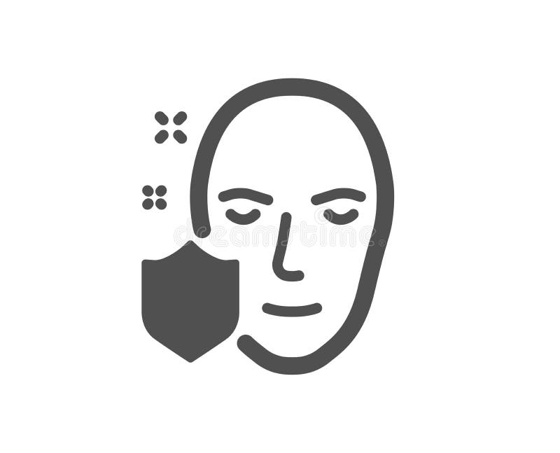 Face Detection Protected Icon. Secure Access Sign. Vector Stock Vector ...