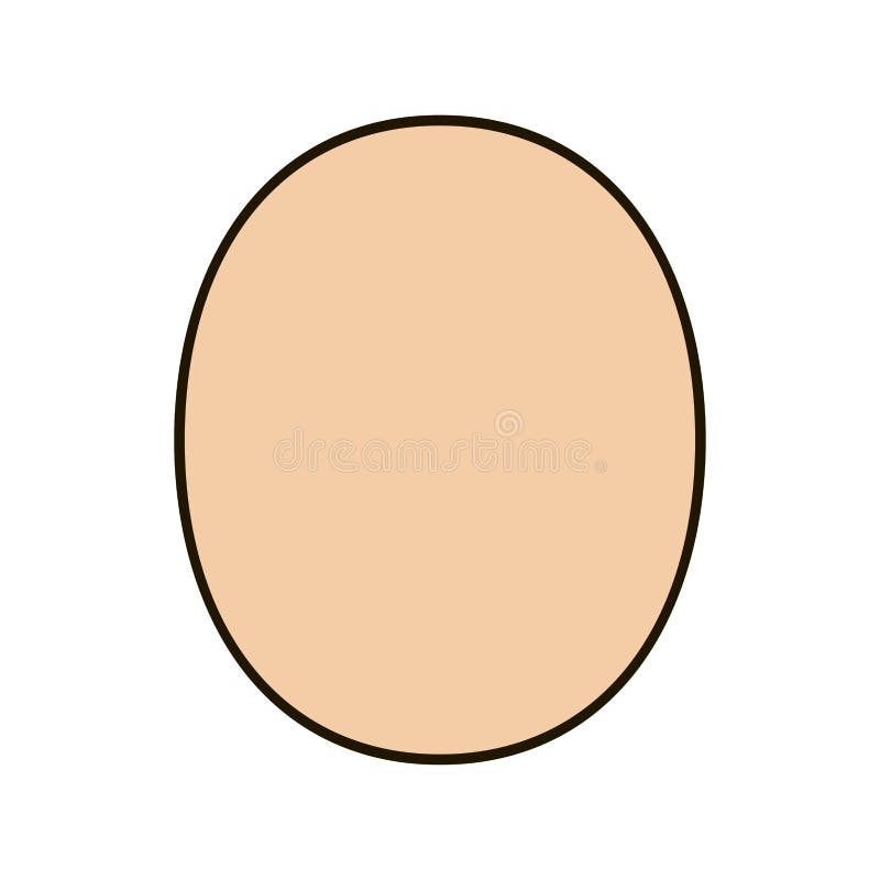 Face of a Different Shape Icon with a Black Stroke Vector Stock Vector ...