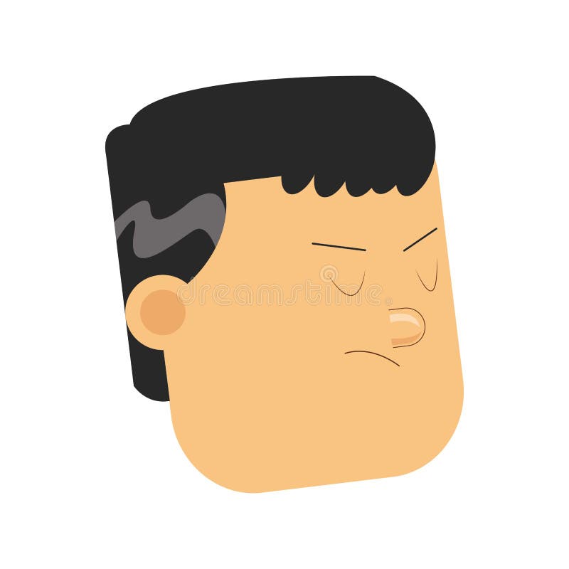 Face of Disappointed Man Icon Stock Illustration - Illustration of ...