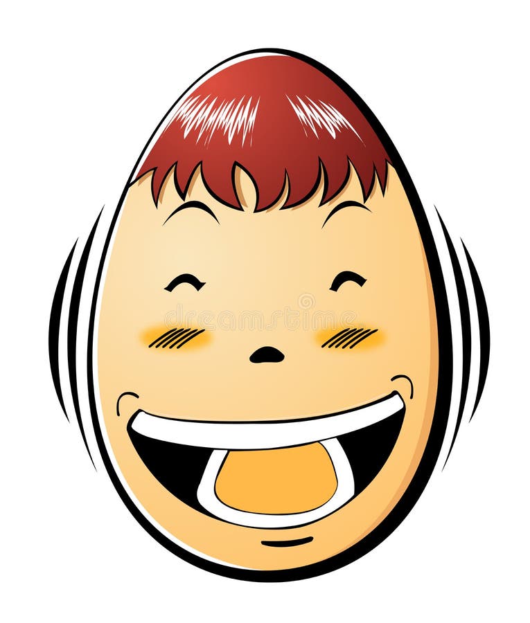 Face do ovo ilustração stock. Ilustração de isolado, pintado - 7694452
