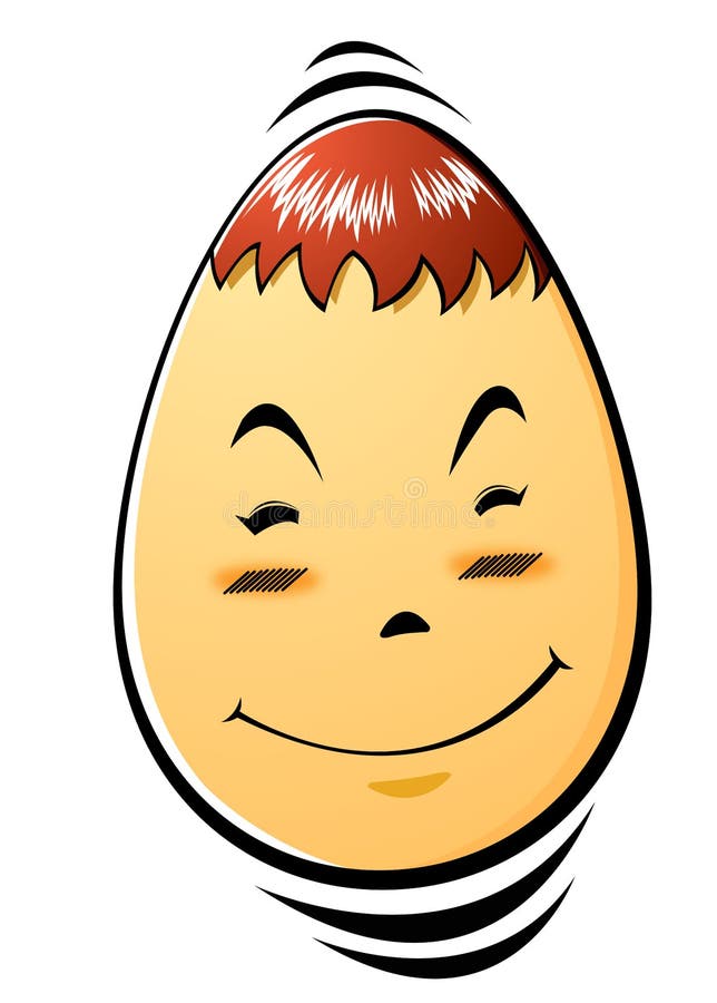 Face do ovo ilustração do vetor. Ilustração de cartoon - 8005985