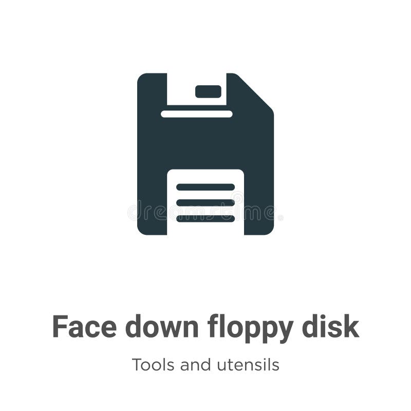 Floppy Vector Icon on White Background. Flat Vector Floppy Icon Symbol ...