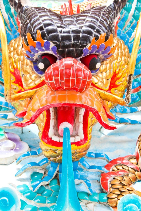 Chinese dragon face stock photo. Image of culture, paper - 8661356