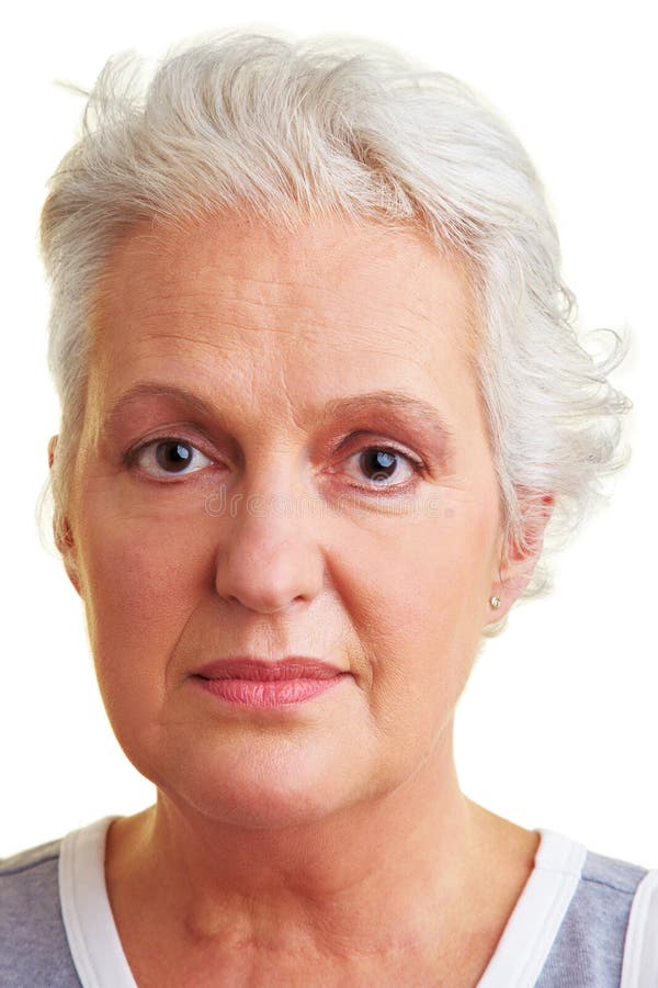 Face of an elderly woman stock image. Image of retired - 12951859
